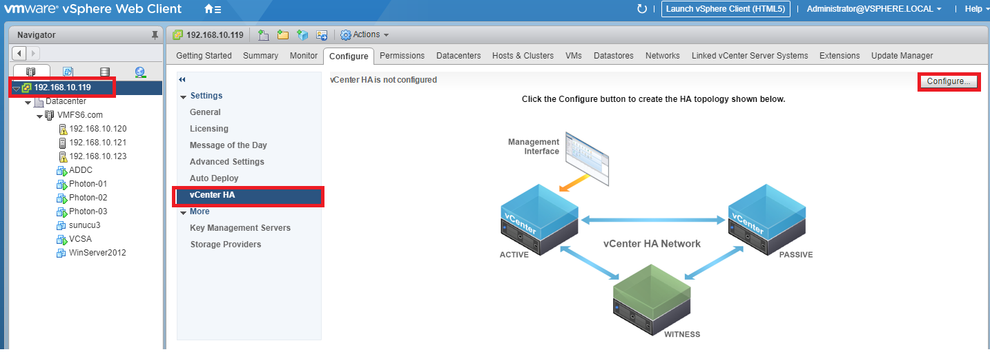vCenter High Availability - tyilmaz.net